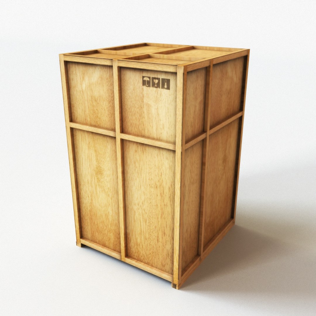 Industrial Boxes Crates Contains 3d C4d