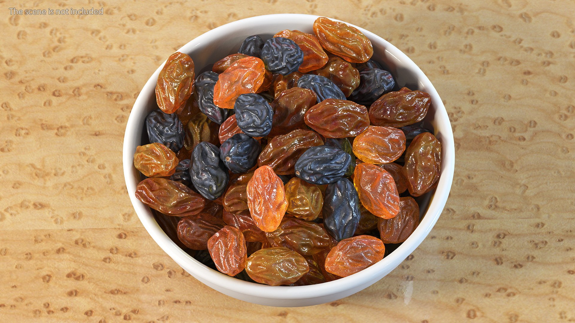 Mixed Raisins In A Bowl Model - TurboSquid 1782114