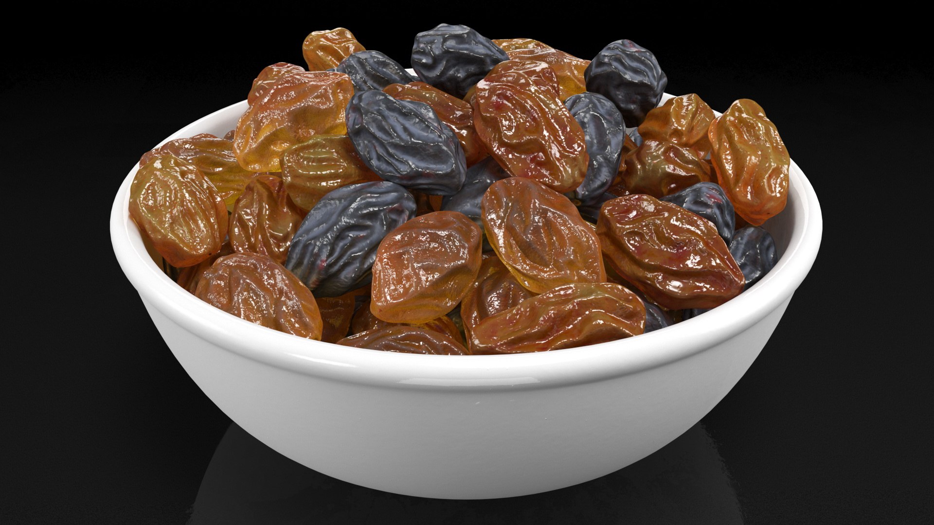 Mixed Raisins In A Bowl Model - TurboSquid 1782114