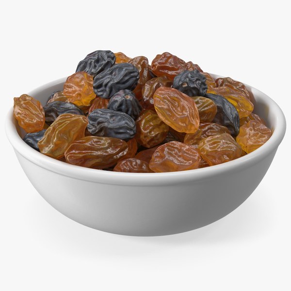 Mixed Raisins in a Bowl model - TurboSquid 1782114