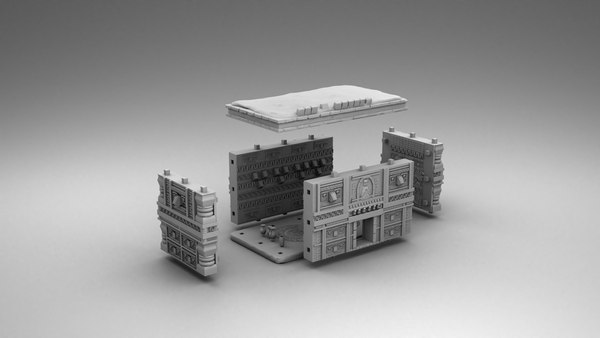 3D modular build - TurboSquid 1709363