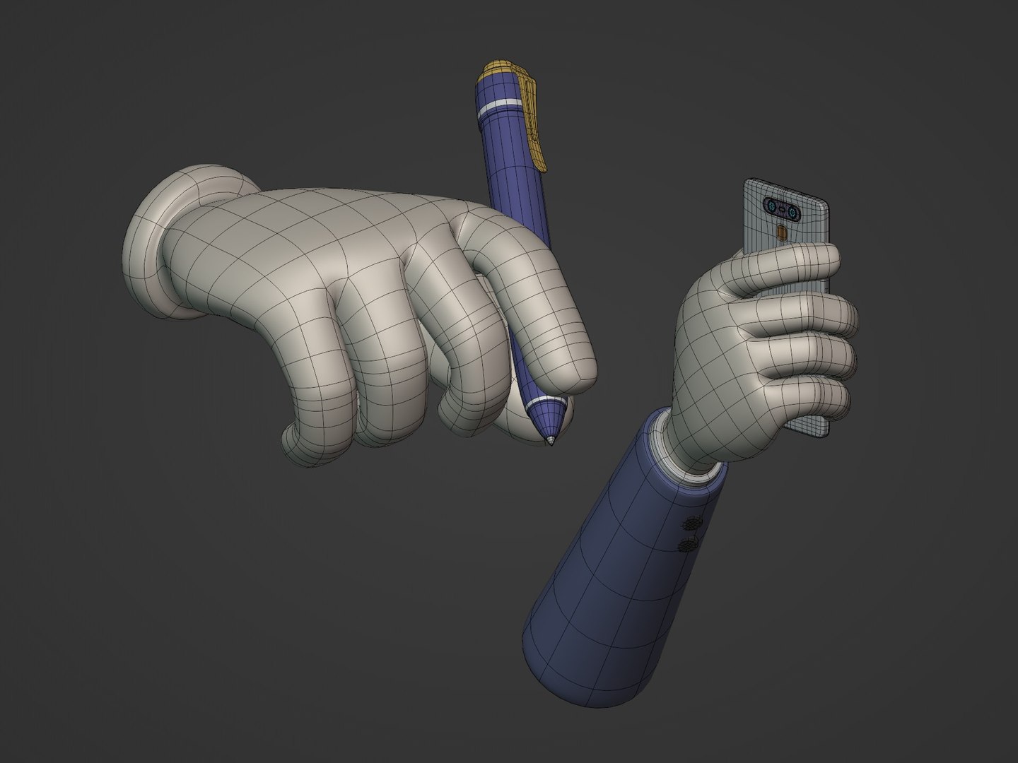 3D Cartoon Hands - TurboSquid 1953988