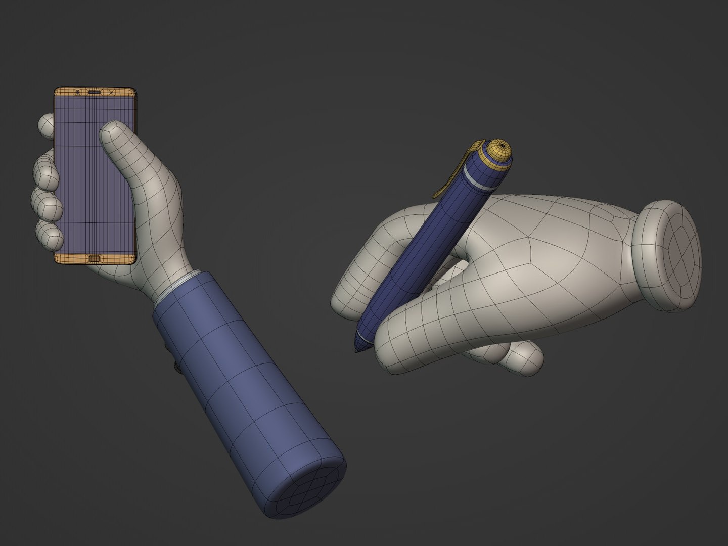 3D Cartoon Hands - TurboSquid 1953988