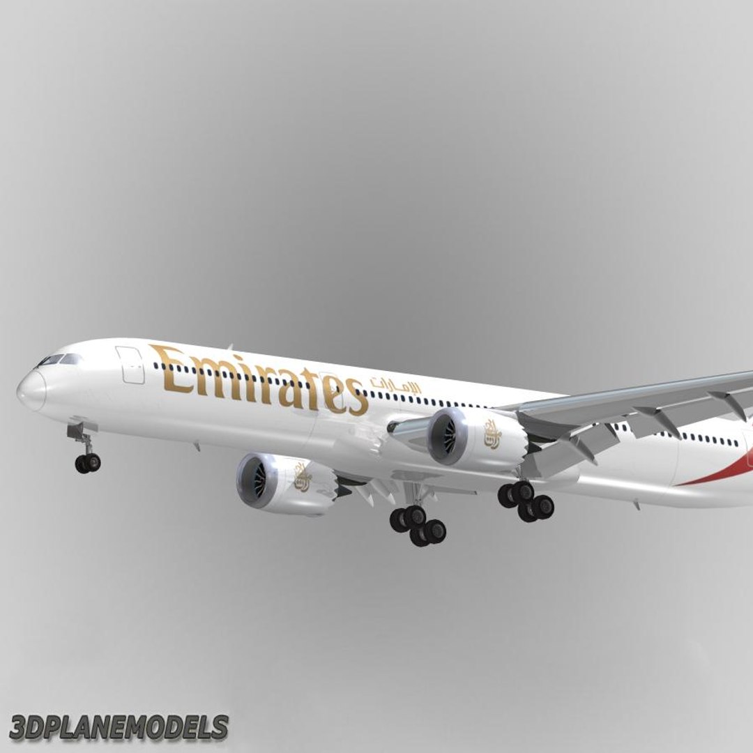 3d B787-10 Emirates 787-10