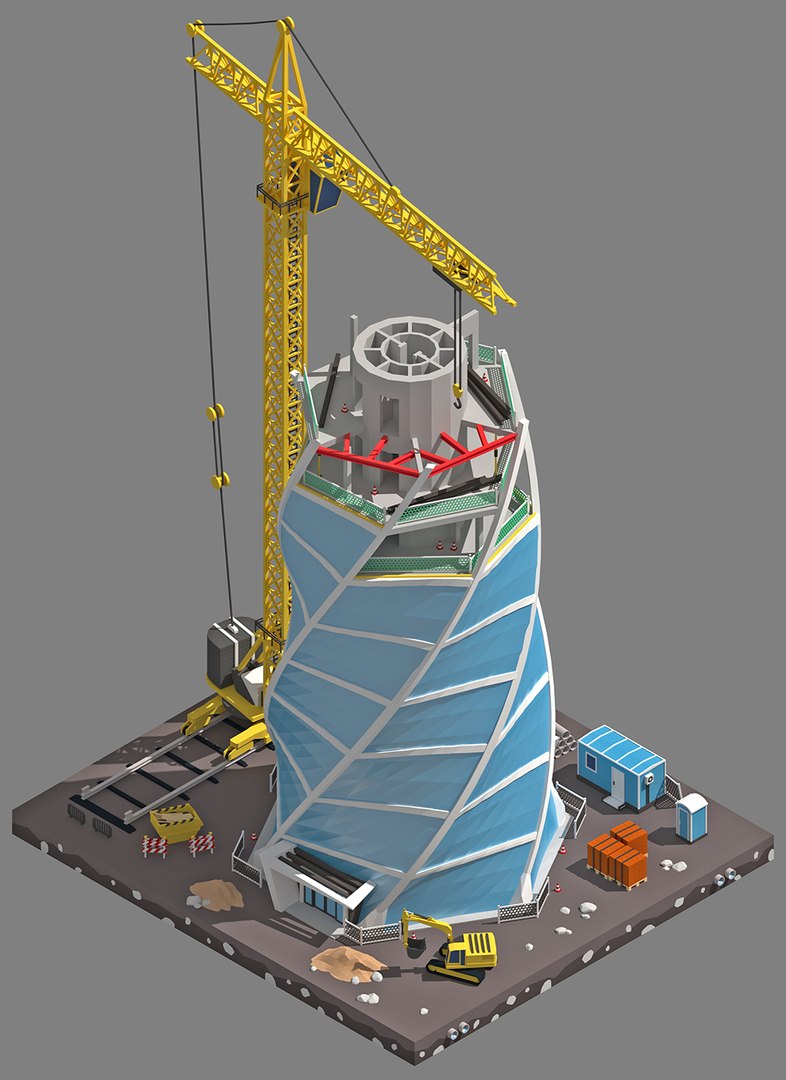 3D Stages Building Skyscraper Model - TurboSquid 1263683