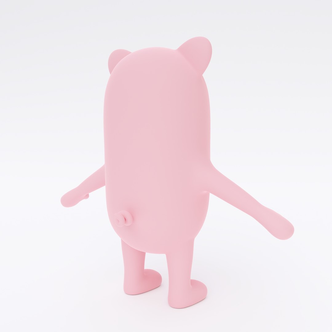 3D Pig Cartoon Character 3d Model Model - TurboSquid 1996753