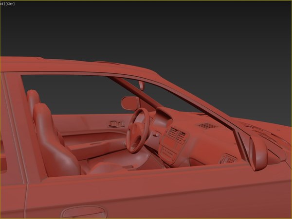 Civic vti honda model - TurboSquid 1614257