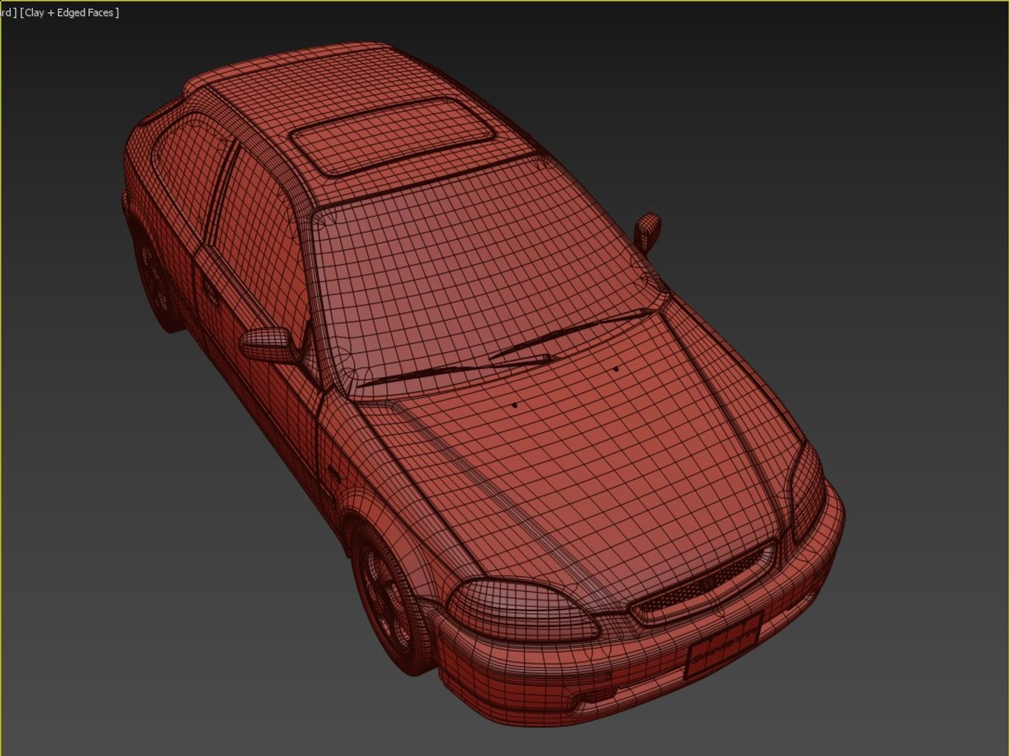 Civic Vti Honda Model - TurboSquid 1614257