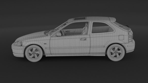 Civic vti honda model - TurboSquid 1614257