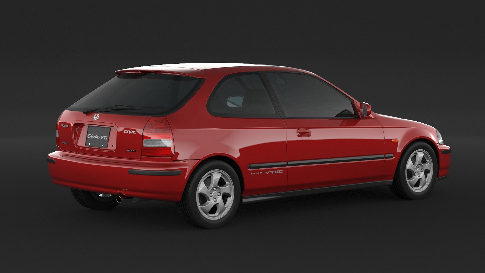 Civic Vti Honda Model - TurboSquid 1614257