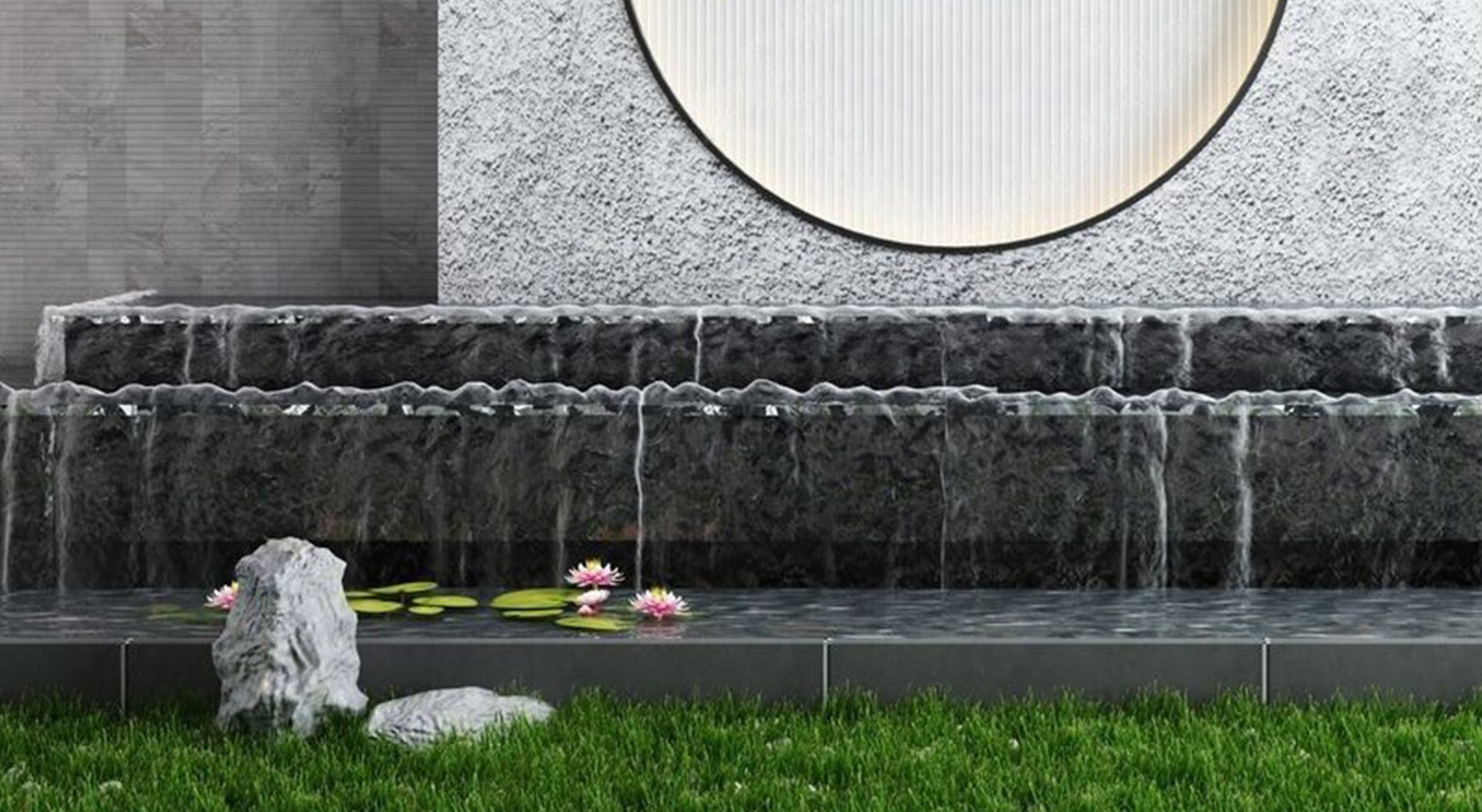 3D New Chinese style water feature sketch model model - TurboSquid 2061325