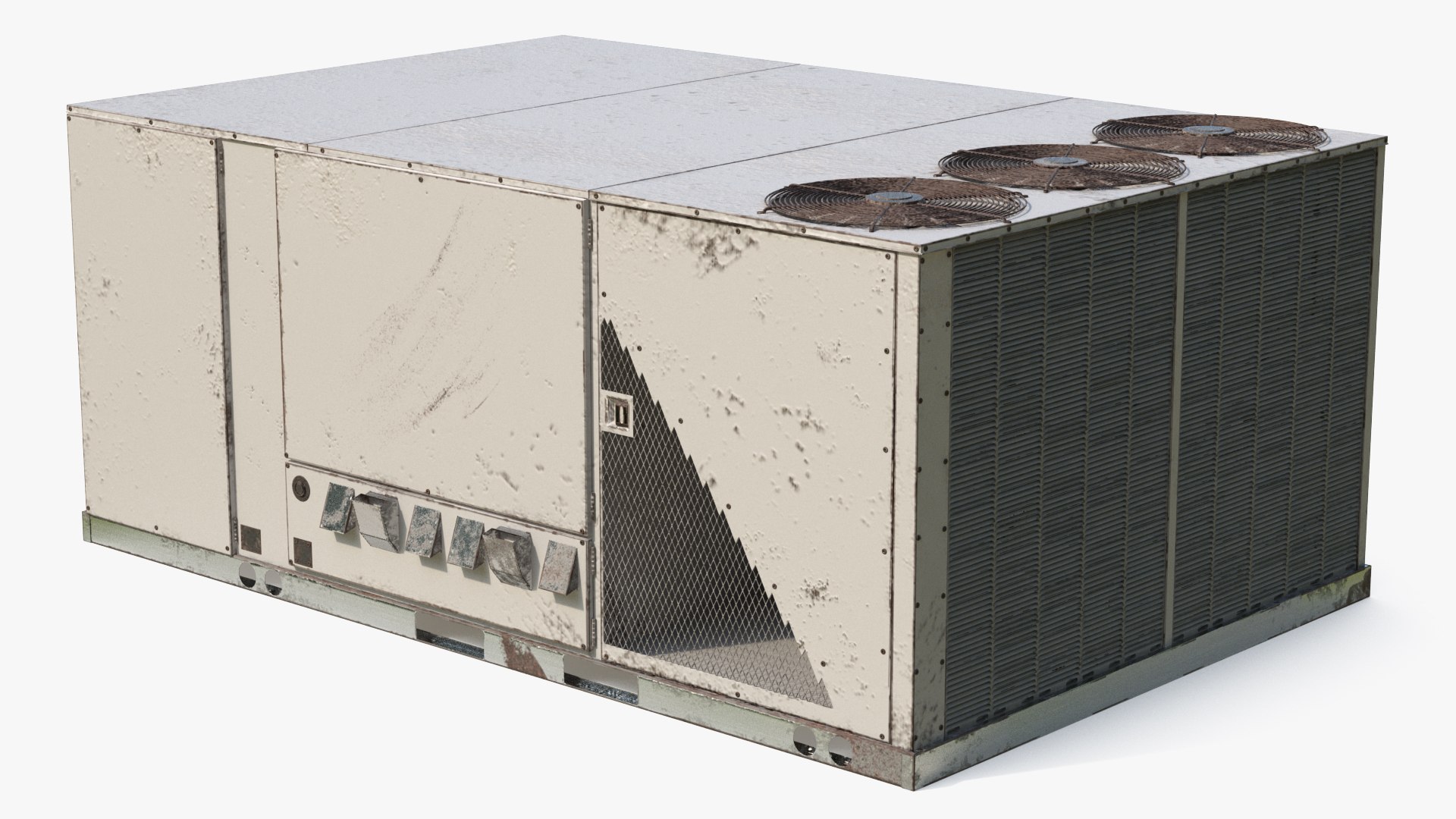 3D 3 Vents Air Conditioning Model - TurboSquid 1466622