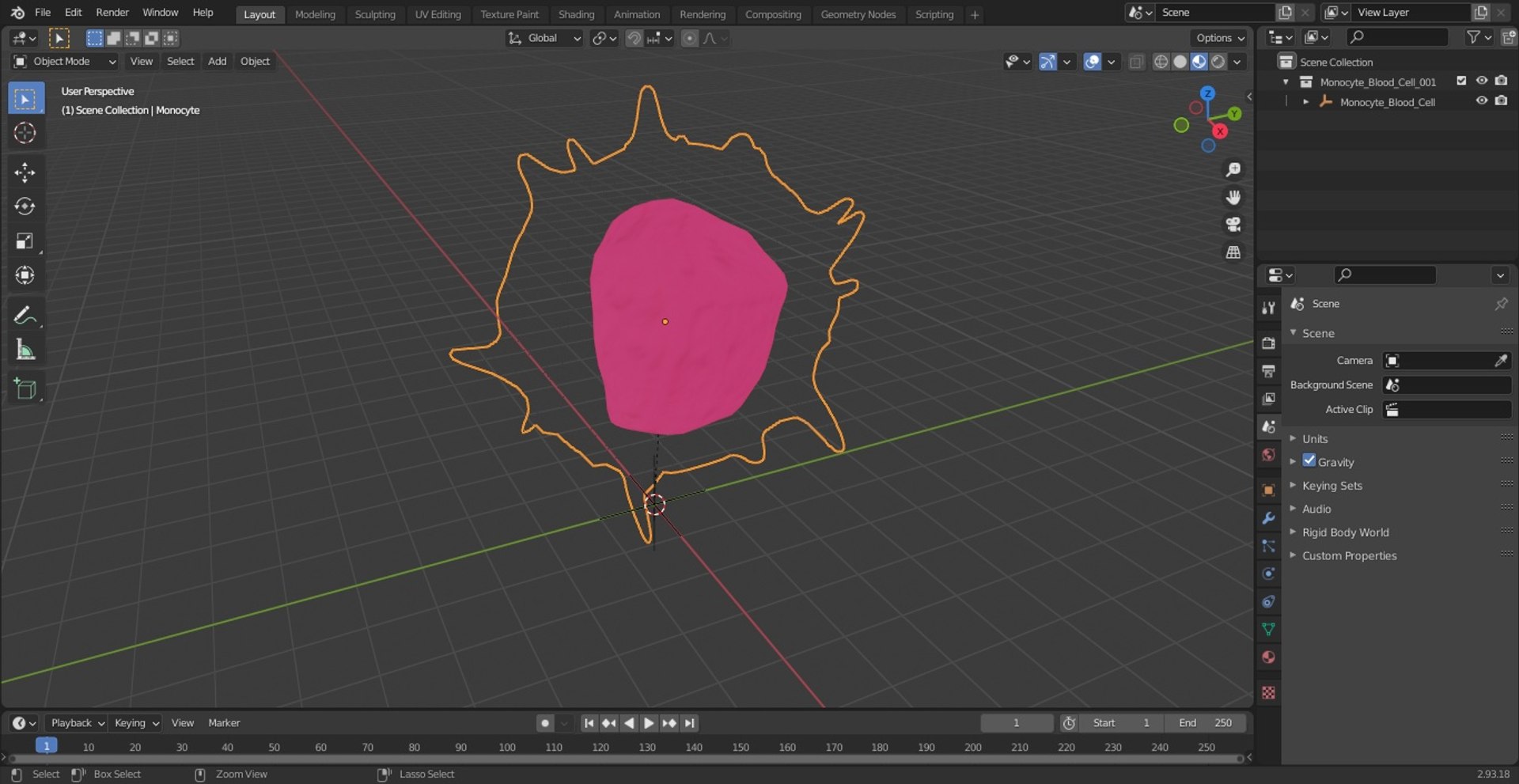 Monocyte Blood Cell Model - TurboSquid 2130062
