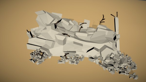 Rubble debris trash 3D model - TurboSquid 1671278