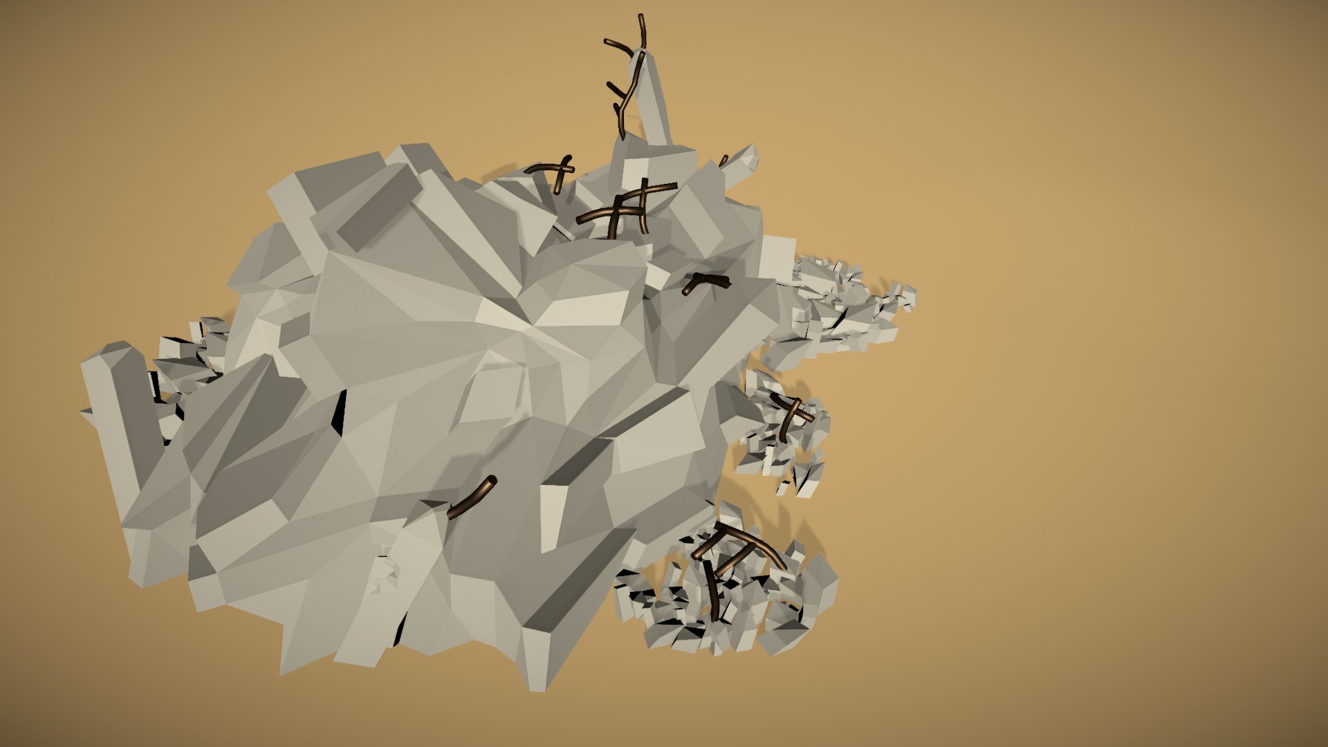 Rubble Debris Trash 3D Model - TurboSquid 1671278