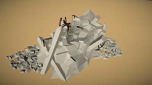 Destroyed building 3D model - TurboSquid 1670853