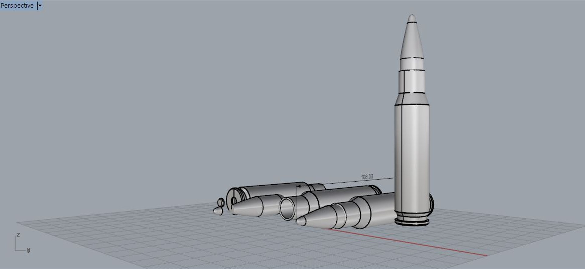 308 Bullet Clear Ready 3D Model - TurboSquid 1161886