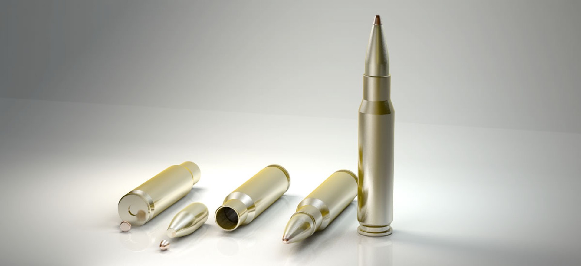 308 Bullet Clear Ready 3D Model - TurboSquid 1161886