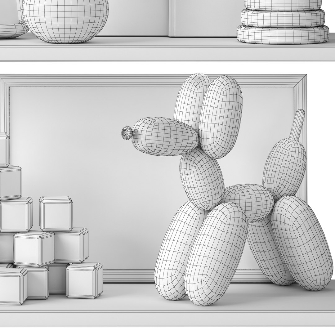 3D Previous Next Color Palette Decor For Childrens Room 04 - TurboSquid ...