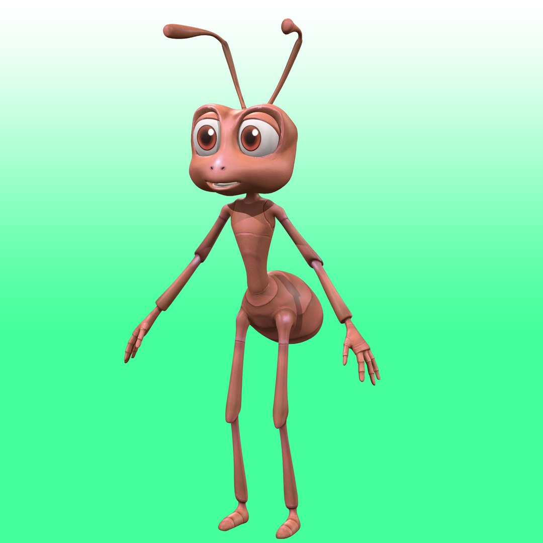 Cartoon Cute Ant 3D Model - TurboSquid 2254906