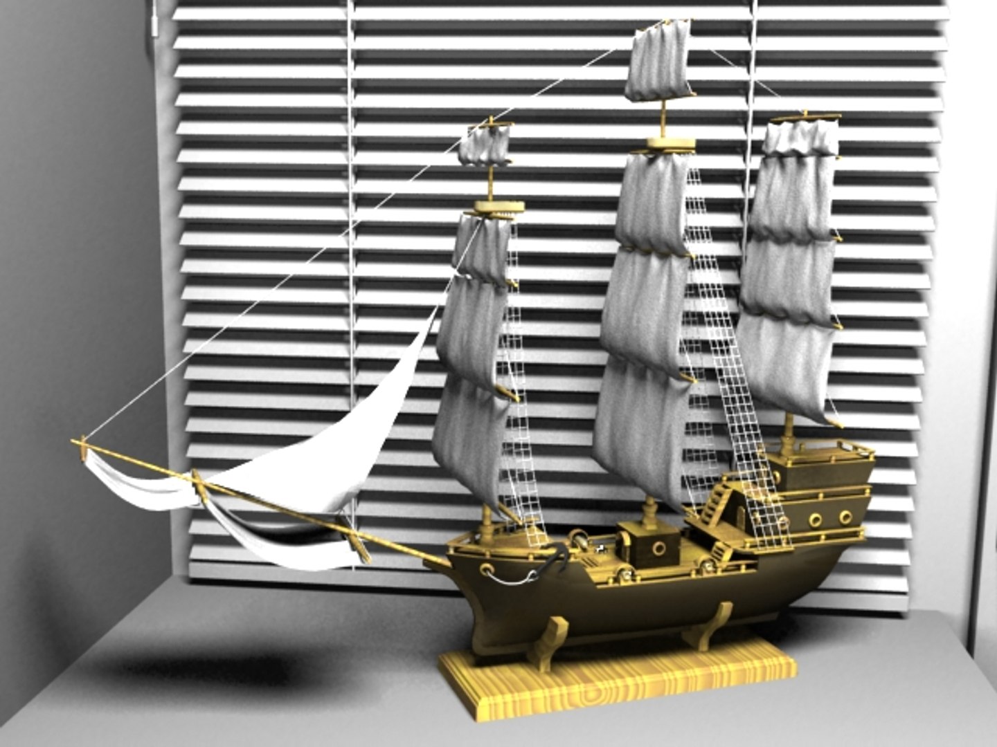 Gift Ship 3d Max