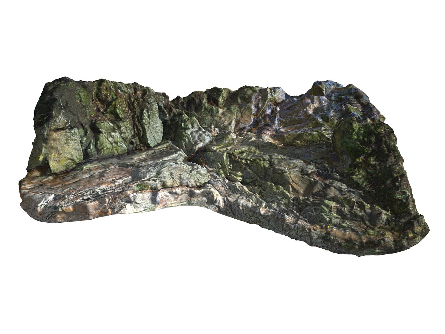 3D Jungle Rock Ground 16k - TurboSquid 1277642