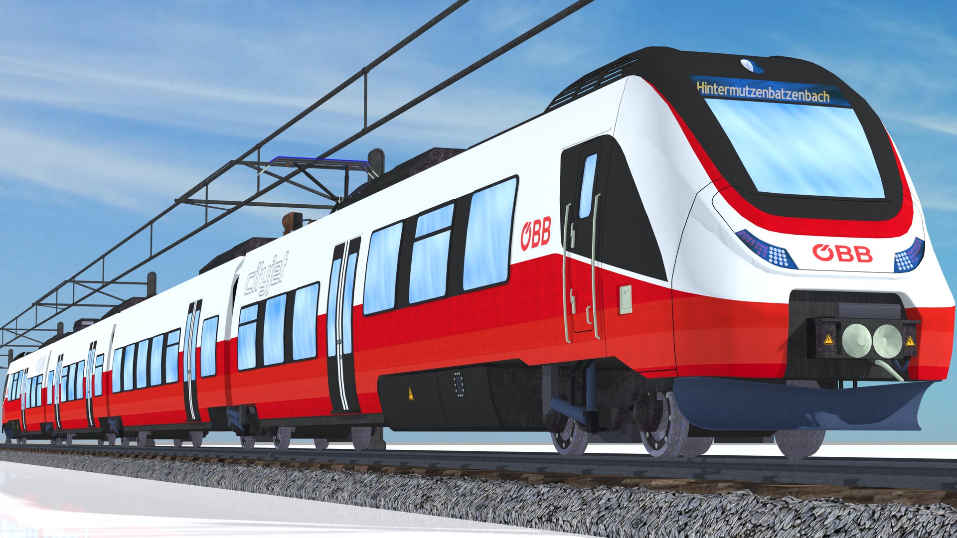 Oebb Class 4758 Electric Passenger Train - Bombardier Talent 3 Model ...