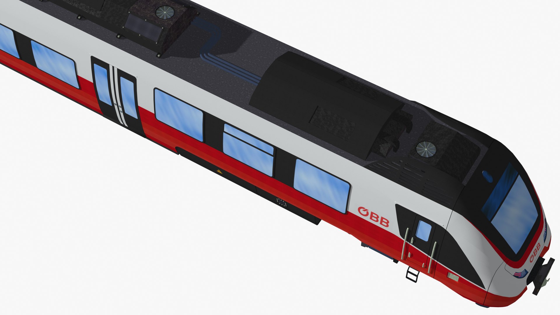 Oebb Class 4758 Electric Passenger Train - Bombardier Talent 3 Model ...