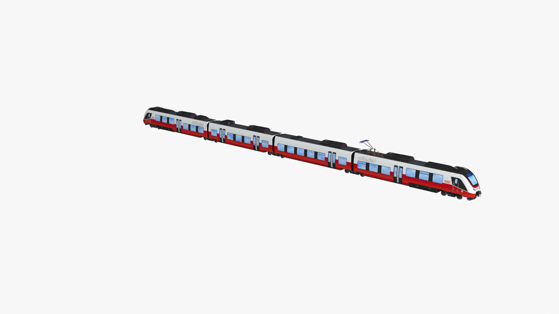 Oebb Class 4758 Electric Passenger Train - Bombardier Talent 3 Model ...