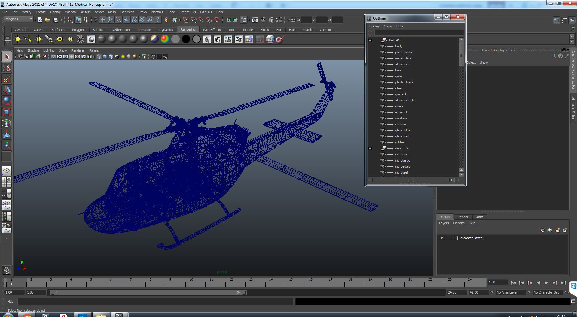 3D Model Bell 412 Department Helicopter - TurboSquid 1196786