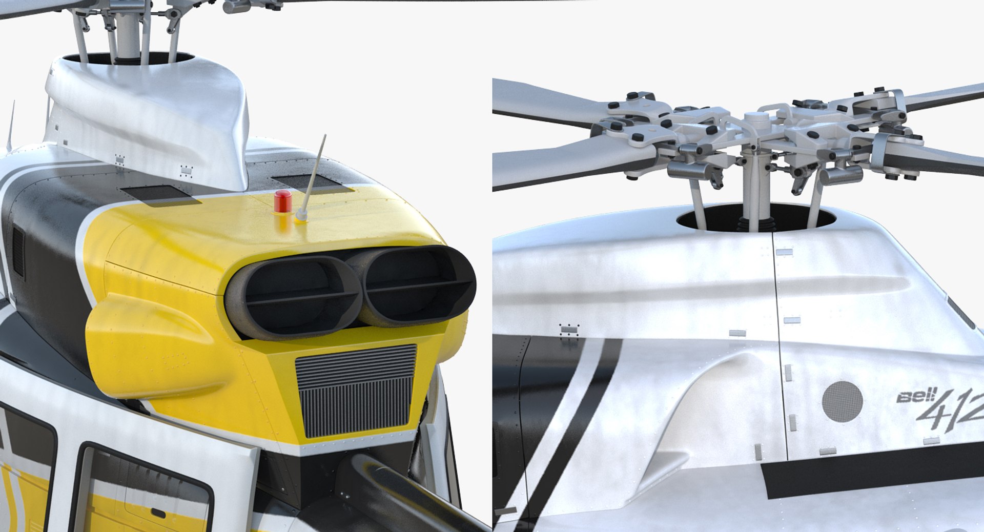 3D Model Bell 412 Department Helicopter - TurboSquid 1196786