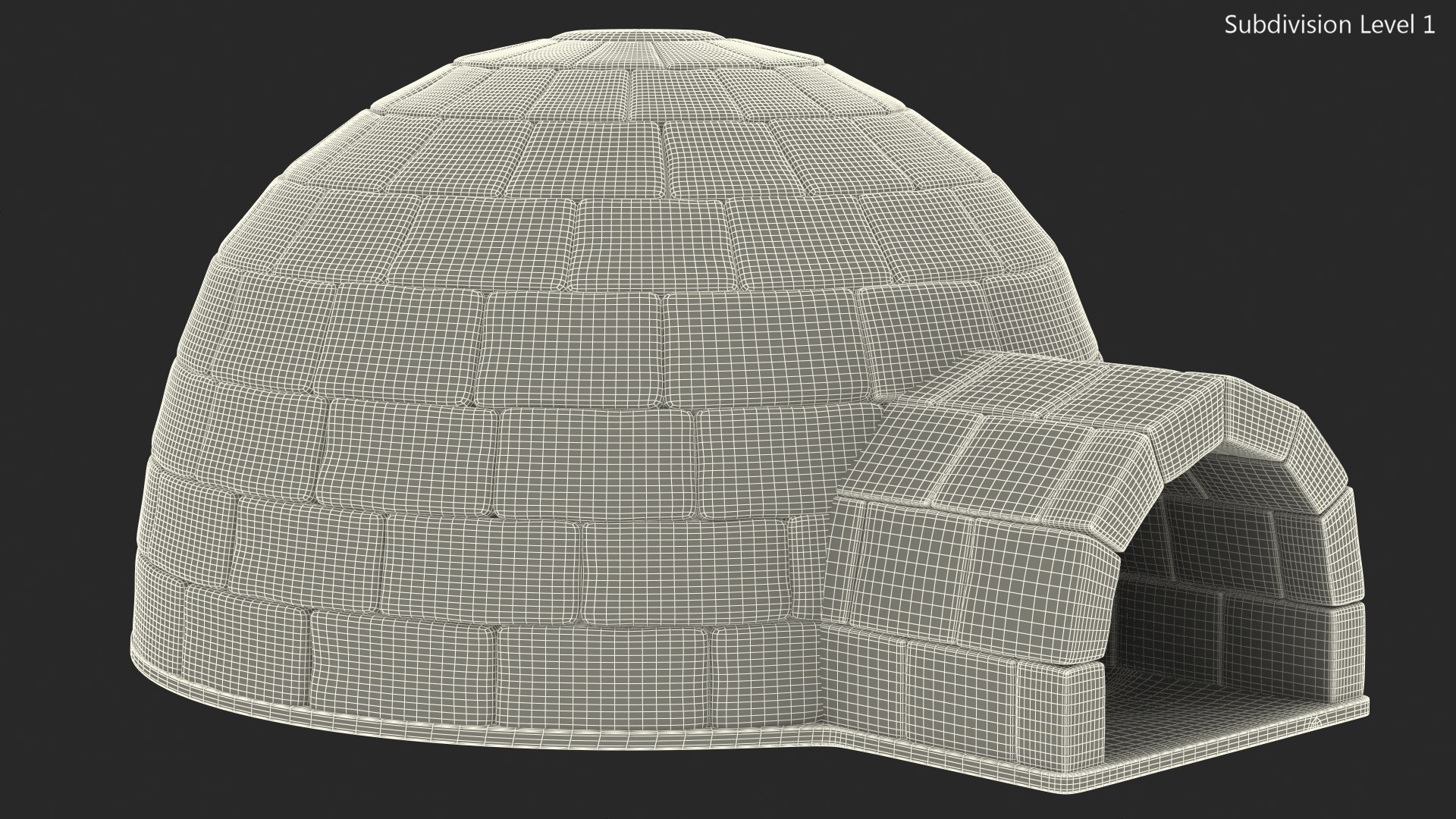 Eskimos Igloo Glows at Night 3D model - TurboSquid 1848704