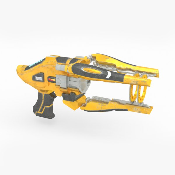 Science fiction weapon laser gun 3D model - TurboSquid 1821071