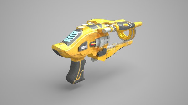 Science fiction weapon laser gun 3D model - TurboSquid 1821071