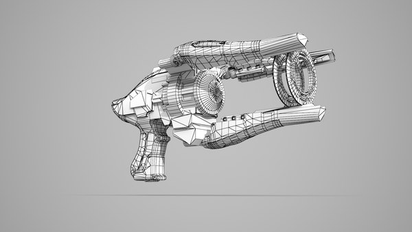 Science fiction weapon laser gun 3D model - TurboSquid 1821071