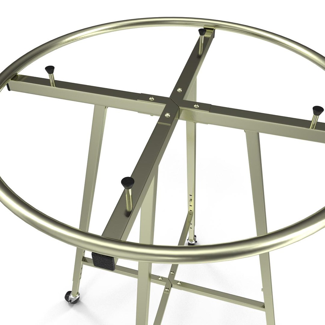 3d model clothing rack wheels