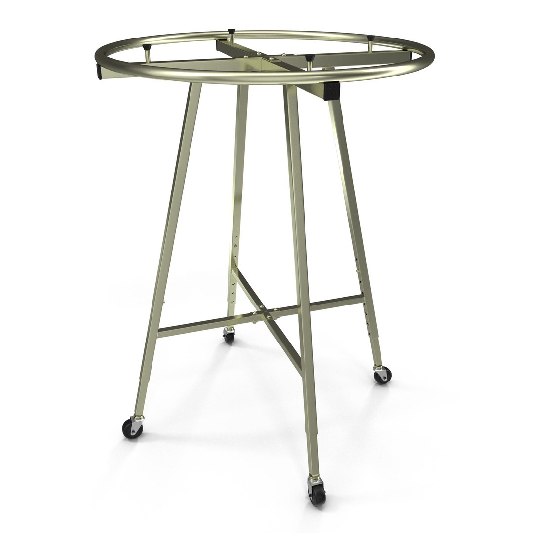 3d model clothing rack wheels