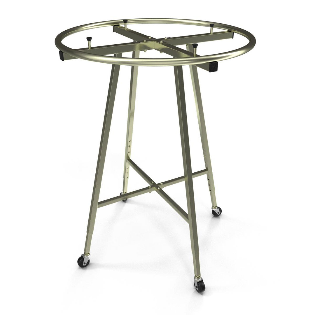 3d model clothing rack wheels