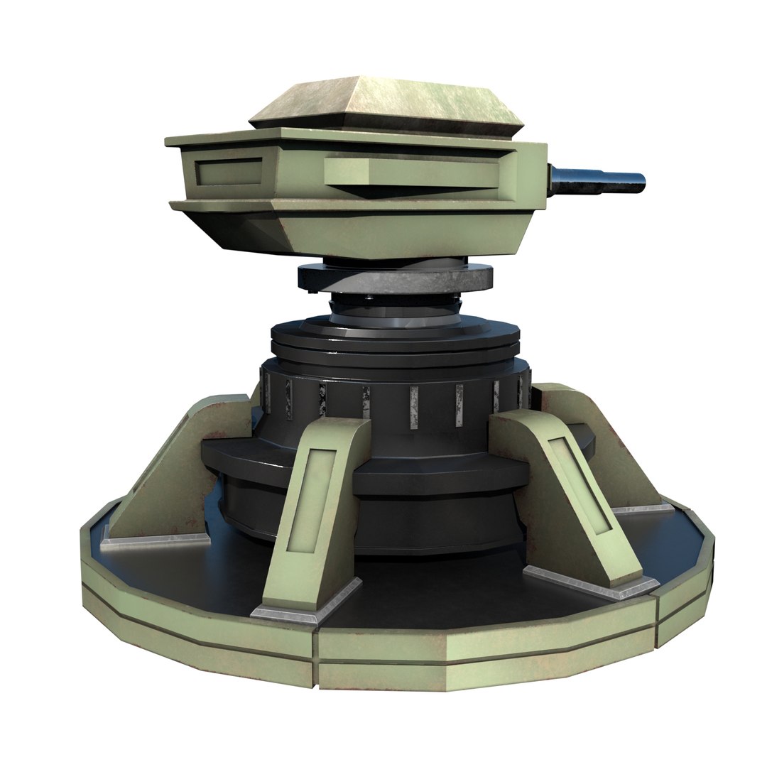 Sci-fi Turret PBR 3D - TurboSquid 2323922
