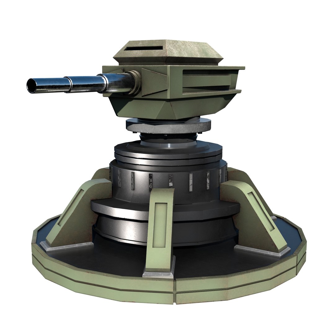 Sci-fi Turret PBR 3D - TurboSquid 2323922