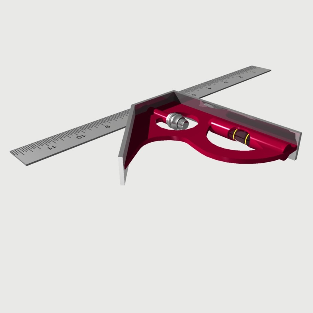 3d Model Tool Combination Square