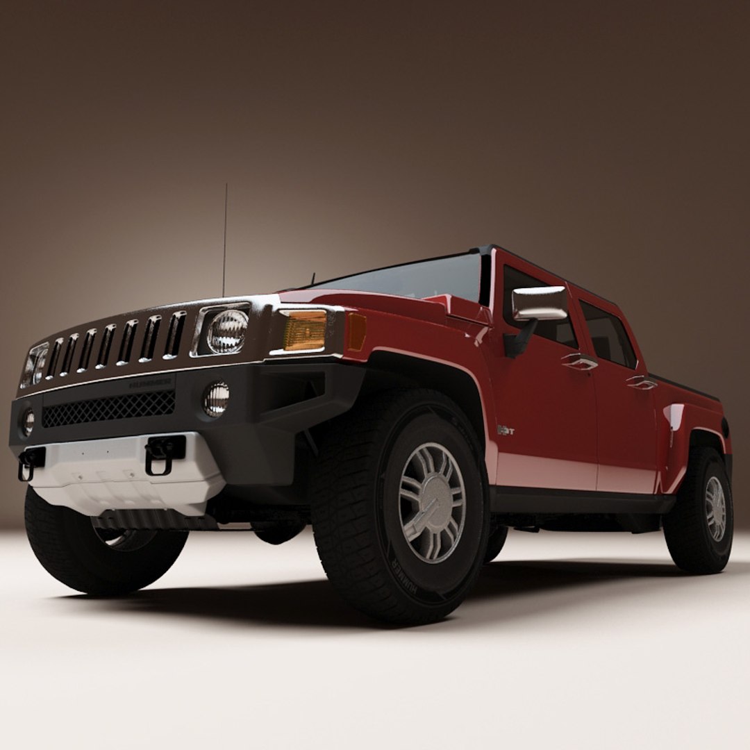 hummer h3t 3d model