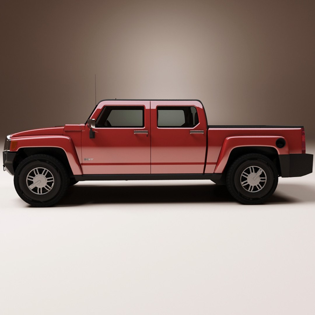 hummer h3t 3d model