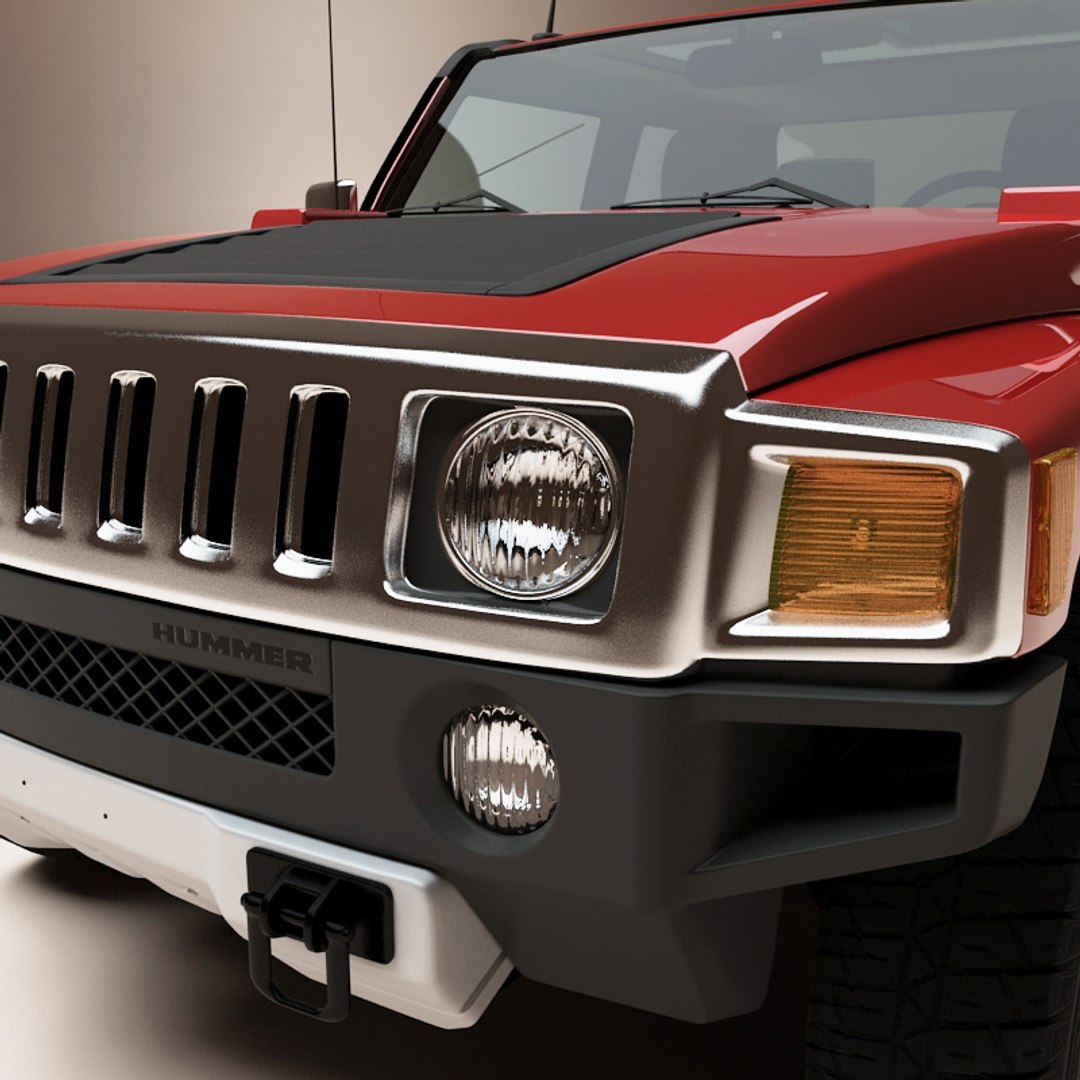 hummer h3t 3d model