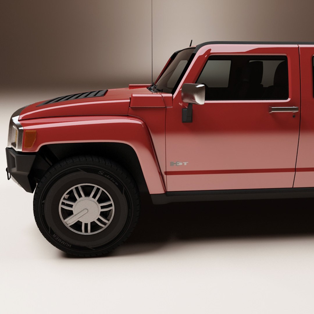 hummer h3t 3d model