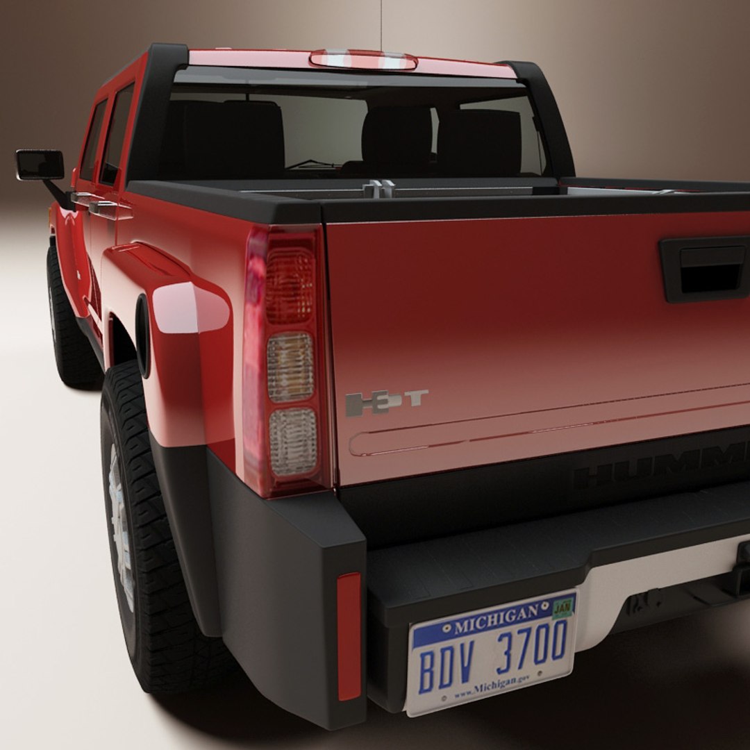 hummer h3t 3d model