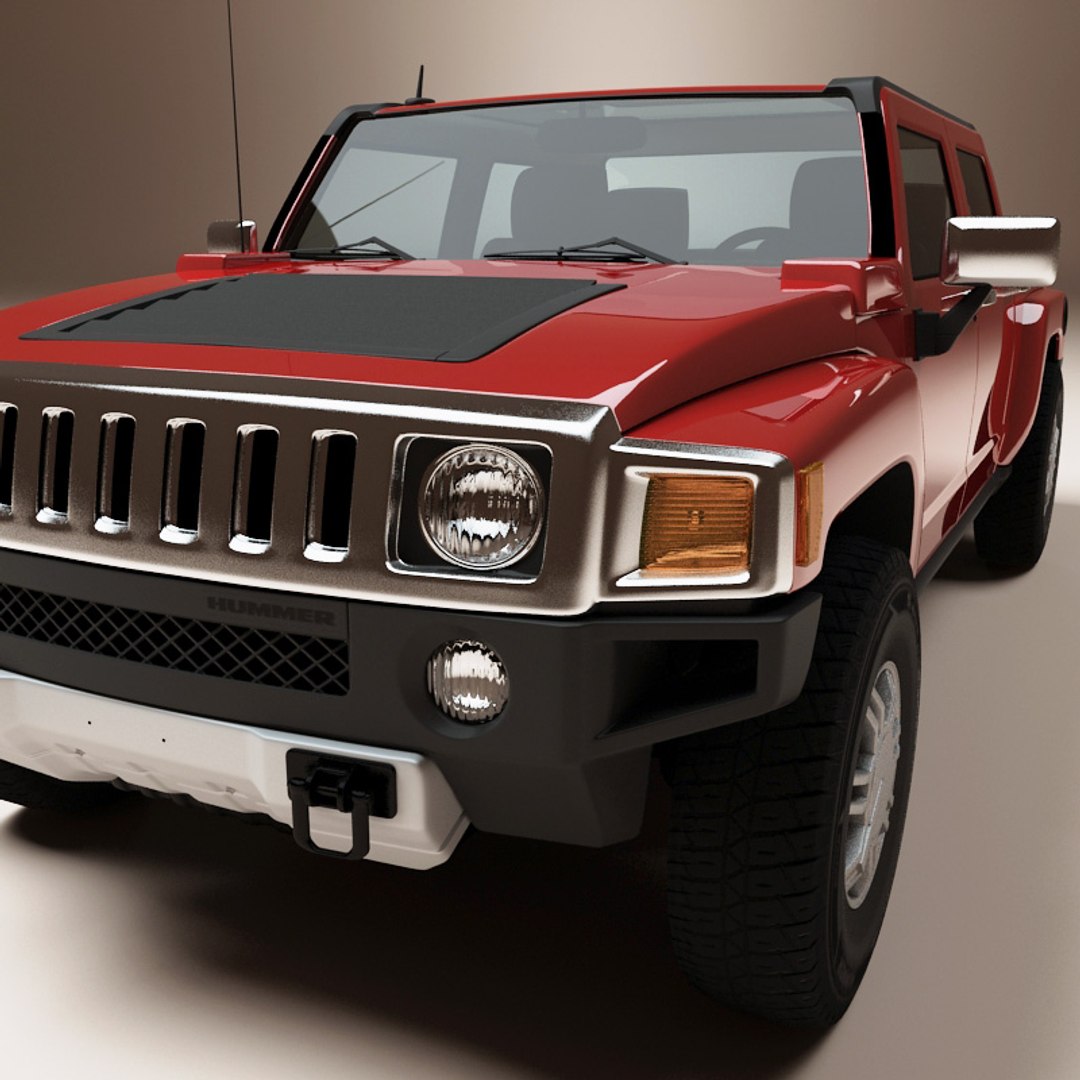 hummer h3t 3d model