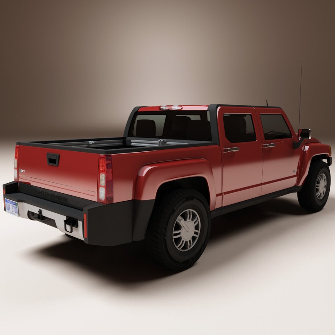 hummer h3t 3d model