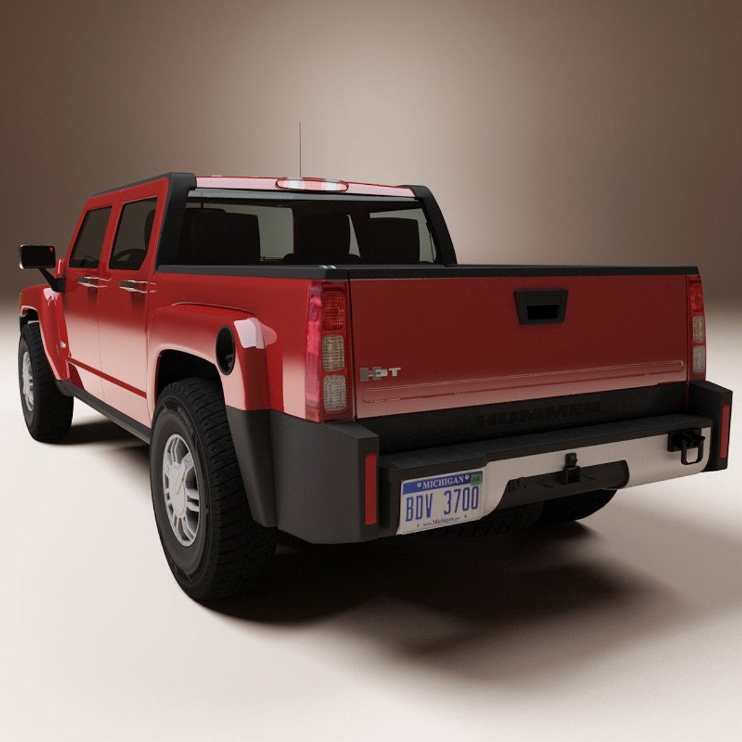 hummer h3t 3d model