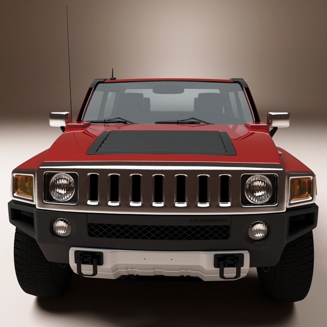 hummer h3t 3d model